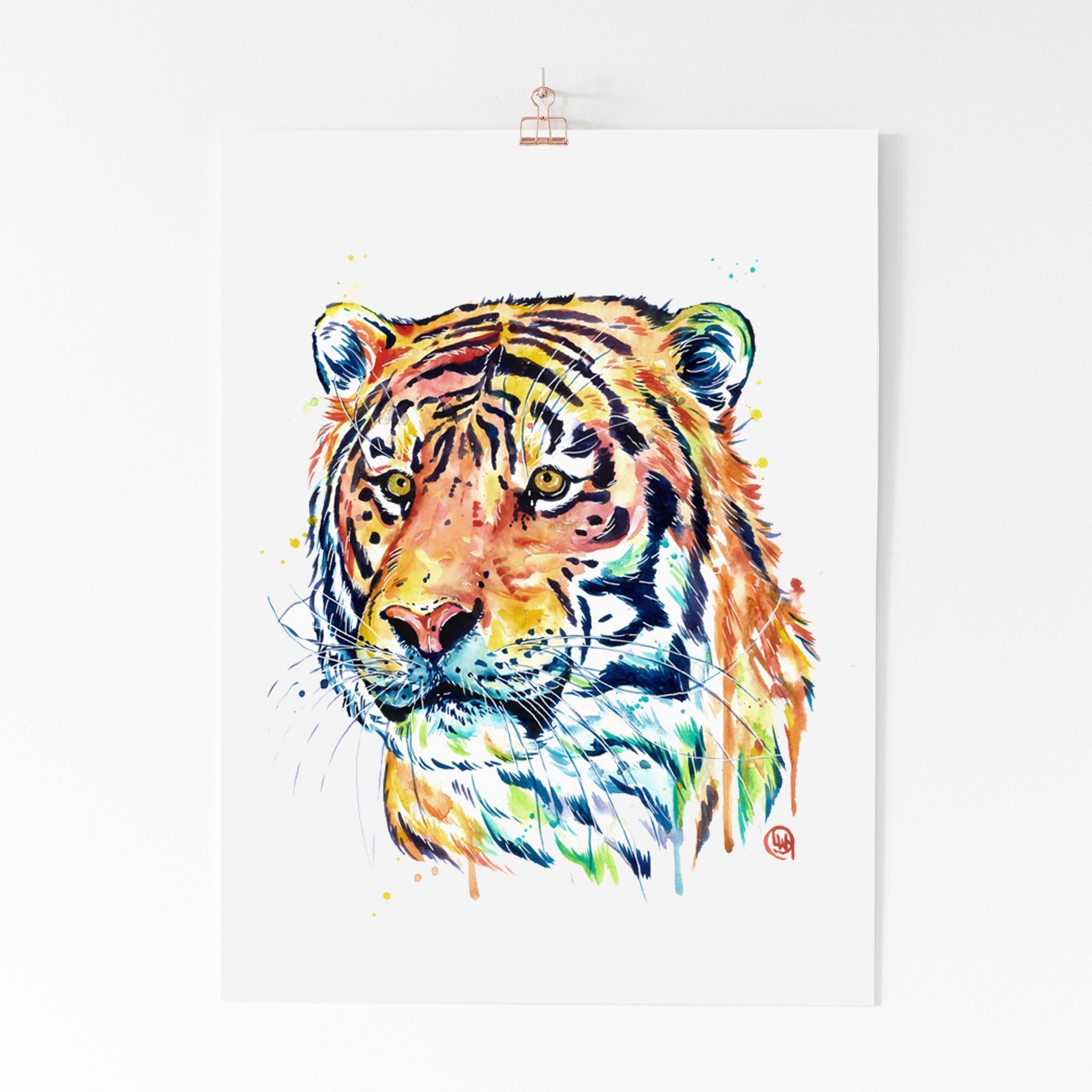 Whitehouse Art - Tiger - Art Print, Zoo Animal, Jungle wild, Safari ...